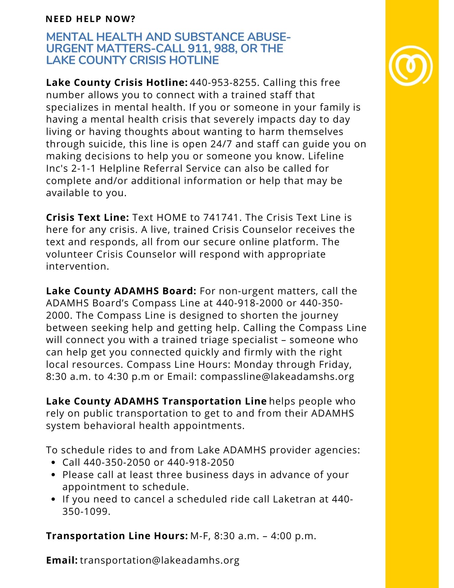 Community Resources - Crossroads Health